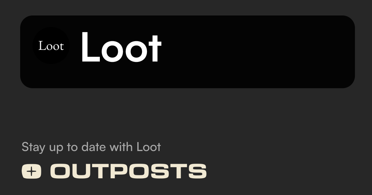 Explore Loot On Outposts