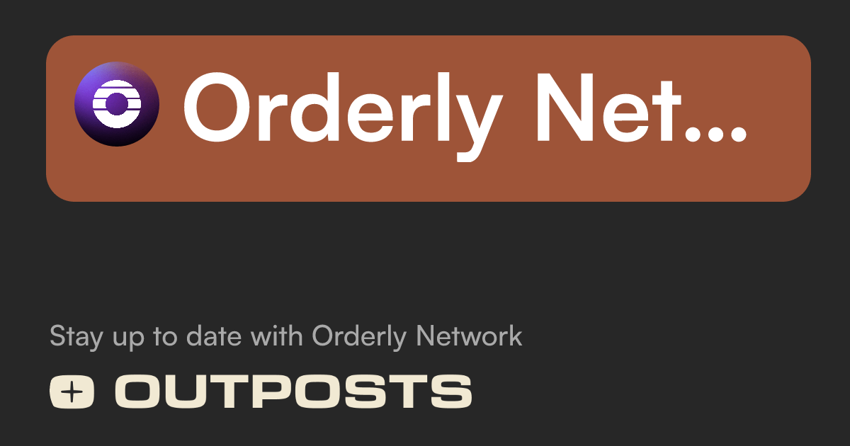 Explore Orderly Network on Outposts