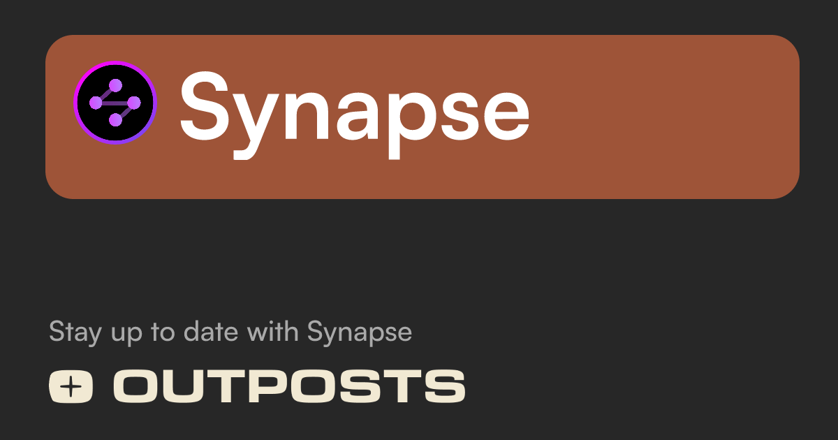 Explore Synapse on Outposts
